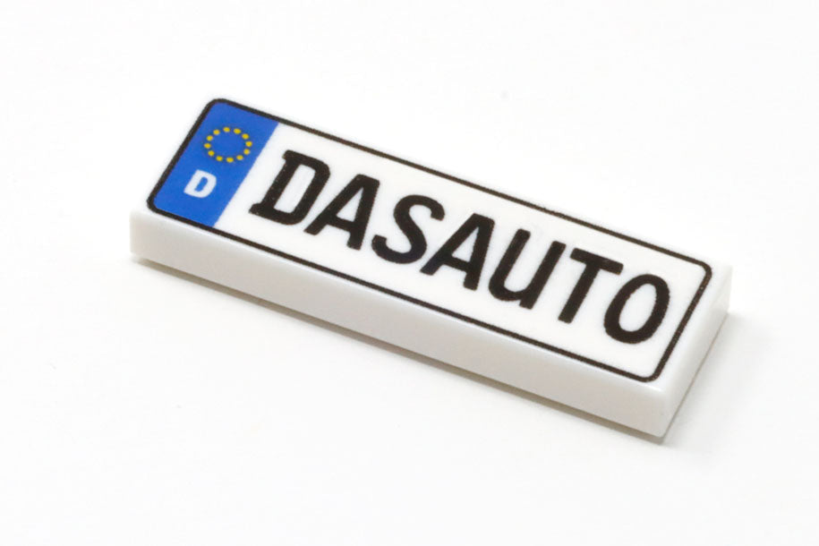 License Plate - Euro - DAS AUTO – Brickrock Press