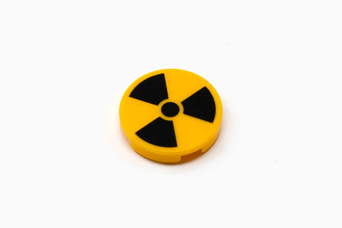 Radiation - Round 2x2 - Bright Orange – Brickrock Press