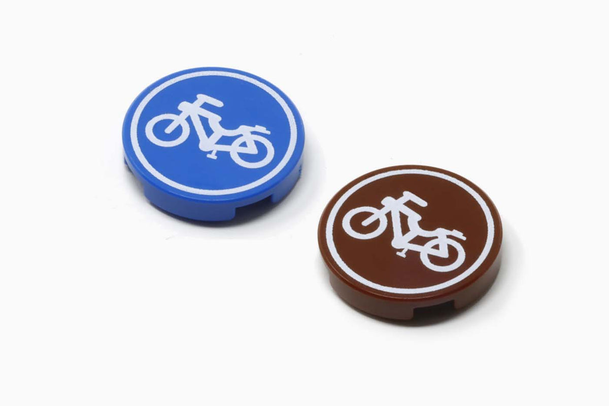 Bicycle Road Sign - Round – Brickrock Press